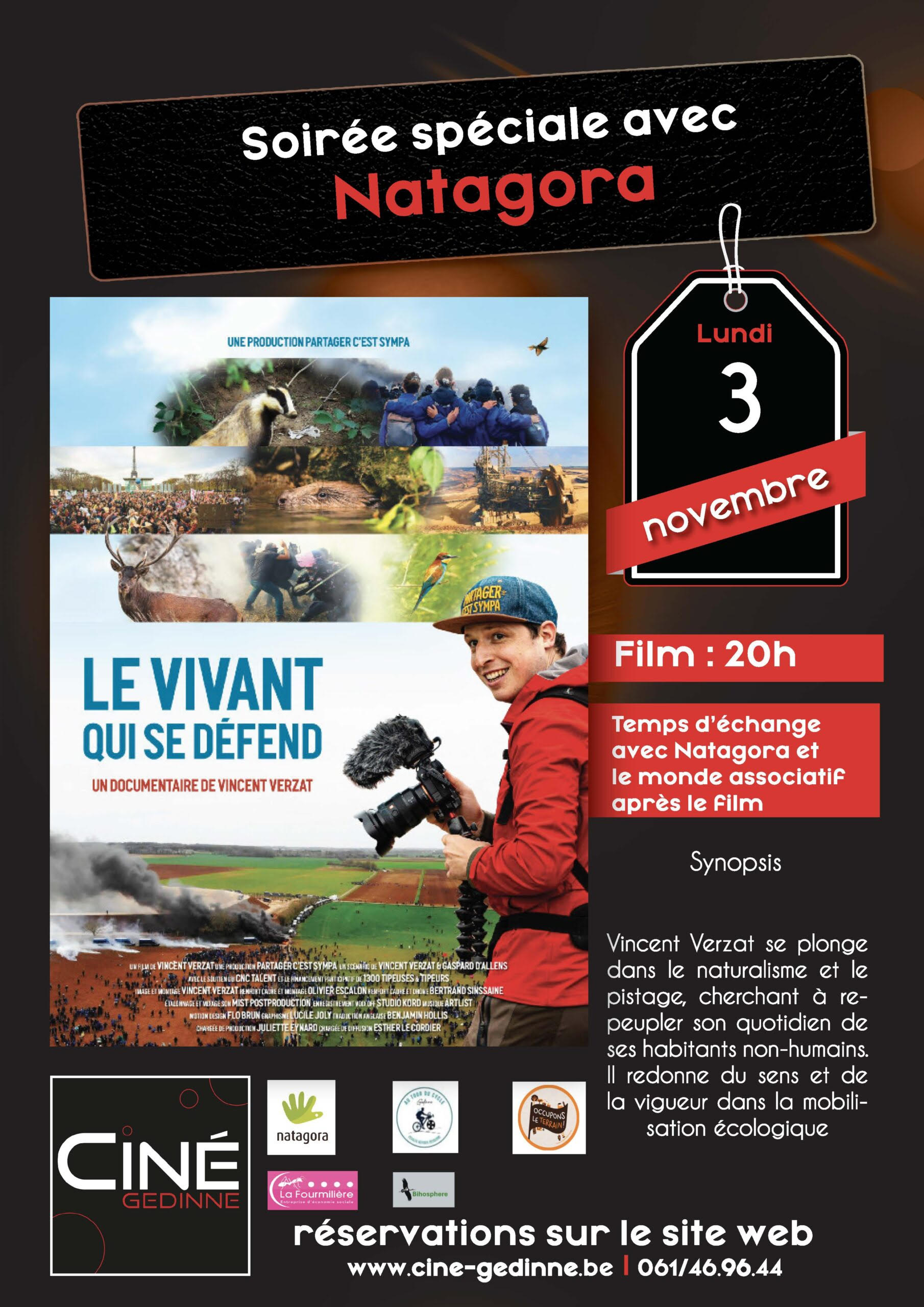 Soirée cinéma avec le documentaire "Le vivant qui se défend" | Natagora